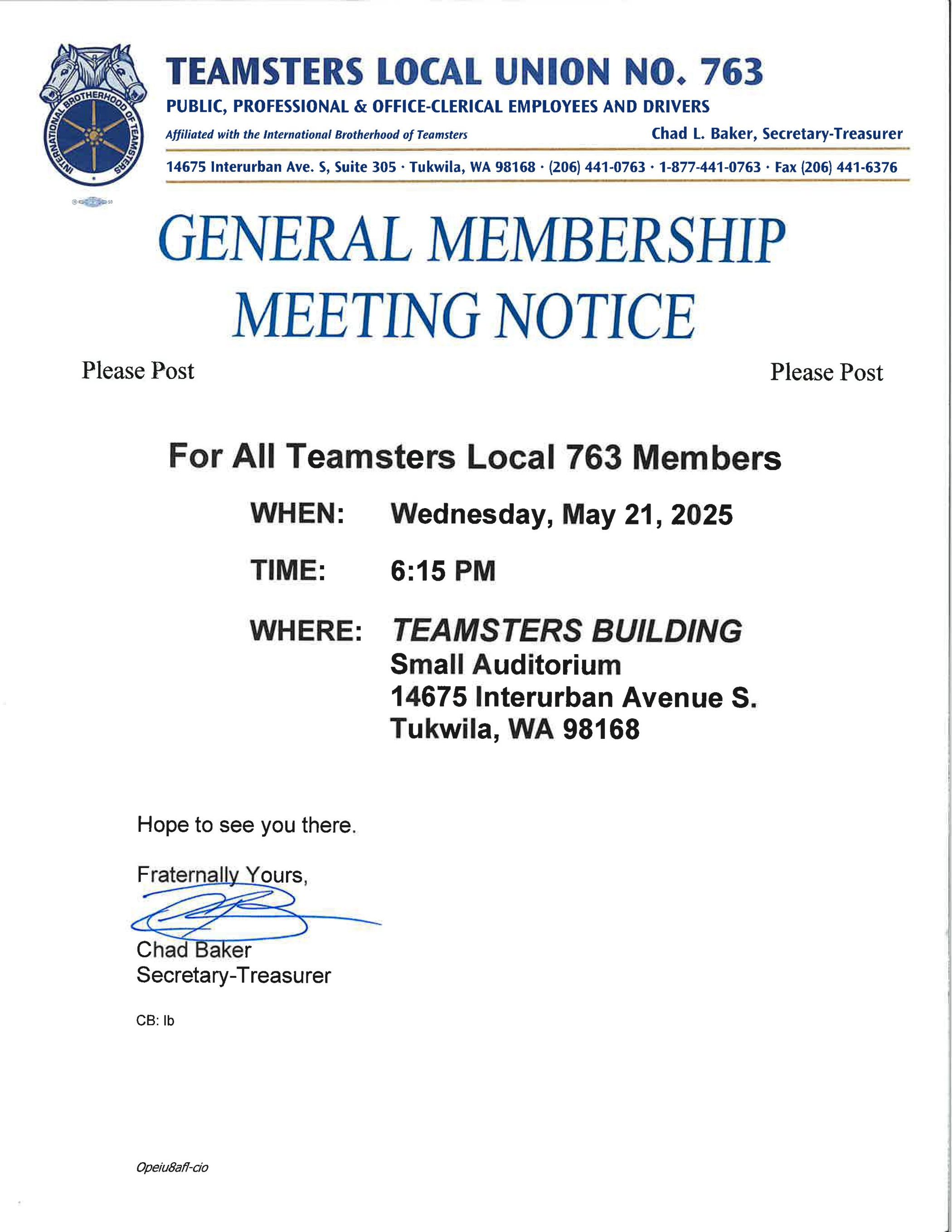 TEAMSTERS LOCAL 763